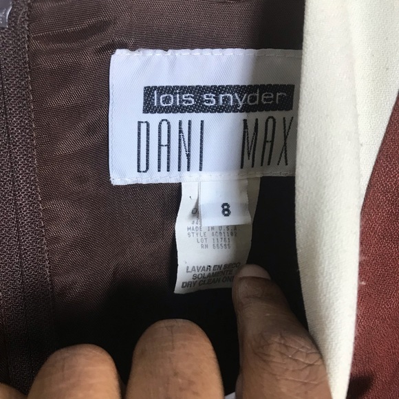 Dani Max | Skirts | Vintage Lois Snyder Dani Max Career Blazer Dress ...